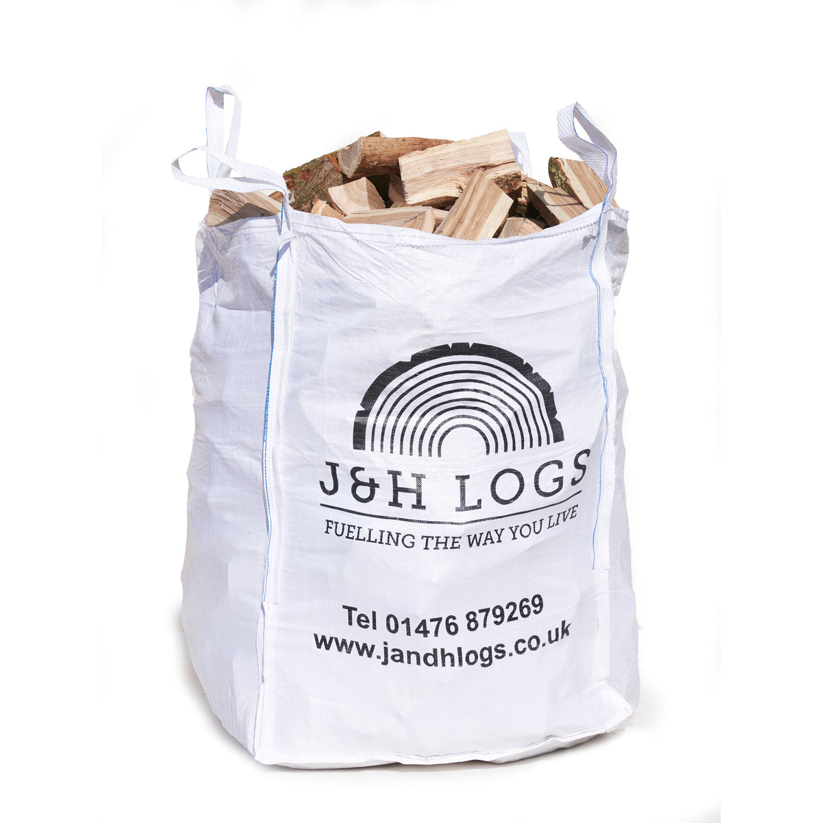 9" - 10" Premium Kiln Dried Hardwood Logs - Builders Tonne Size Sack ...